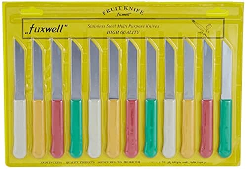 Fixwell 12-Piece Stainless Steel Knives Set, Multicolor in Dubai - UAE ...