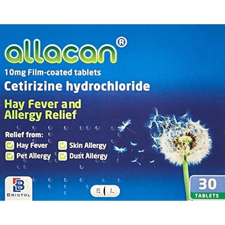 Mua 12 Months Supply Allacan Cetirizine Hayfever and Allergy Tablets 30 ...