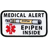 Amazon.com: EPIPEN INSIDE Medical Alert Symbol Rectangle Sew-on Patch