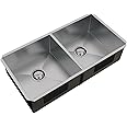 Cuba Dupla Inox Quadrada Pia C/Válvula 80x40 Embutir | Amazon.com.br