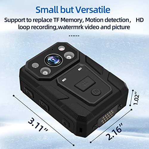 CAMMHD 1296P HD Body Camera with Audio and Video Recording 15Hours ...