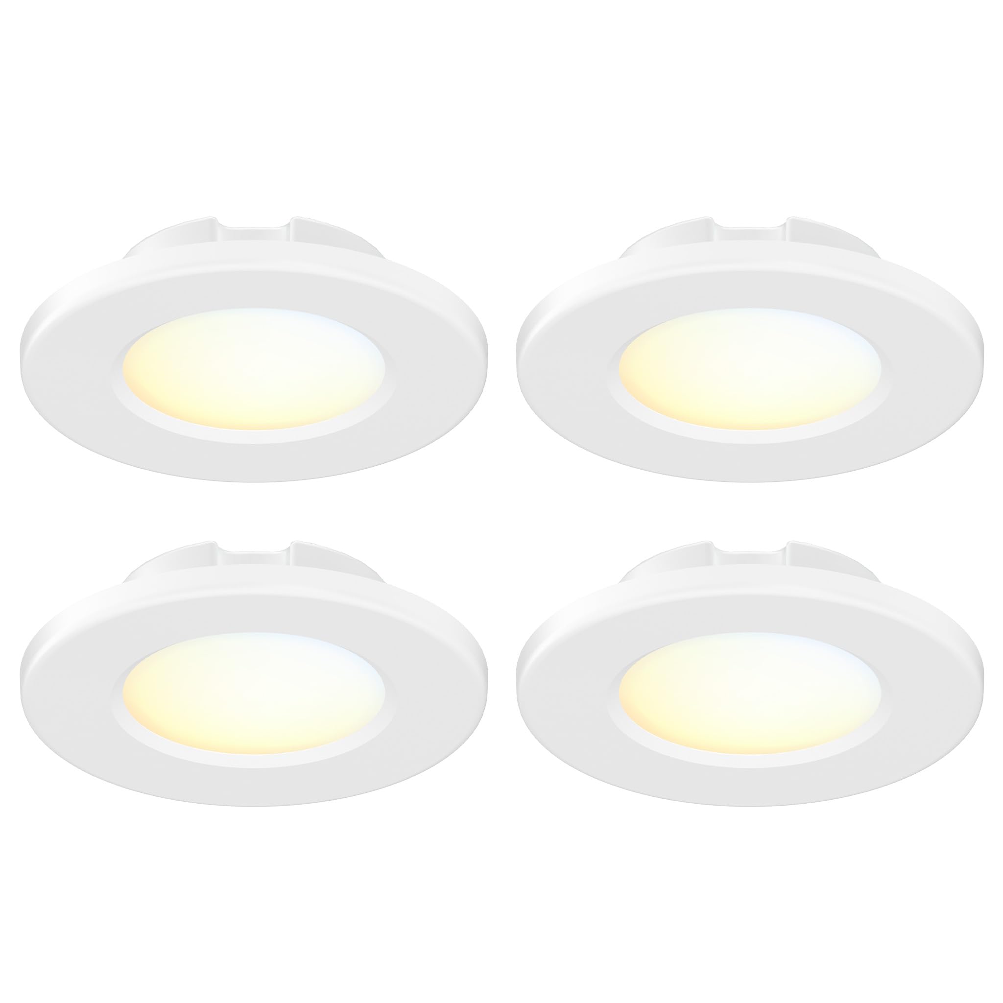 JULLISON 4 Inch LED Mini Surface Mount Light, Recessed Trim, Small ...