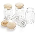 Amazon.com: Odoria 1/12 Miniature Glass Jars 4Pcs Tiny Mini Empty Clear ...