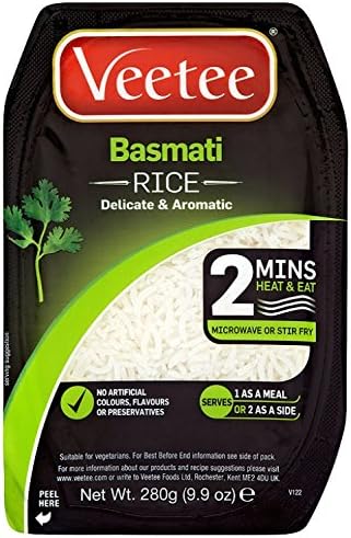 Veetee Dine In Basmati Rice 280 g (Pack of 6): Amazon.co.uk: Grocery