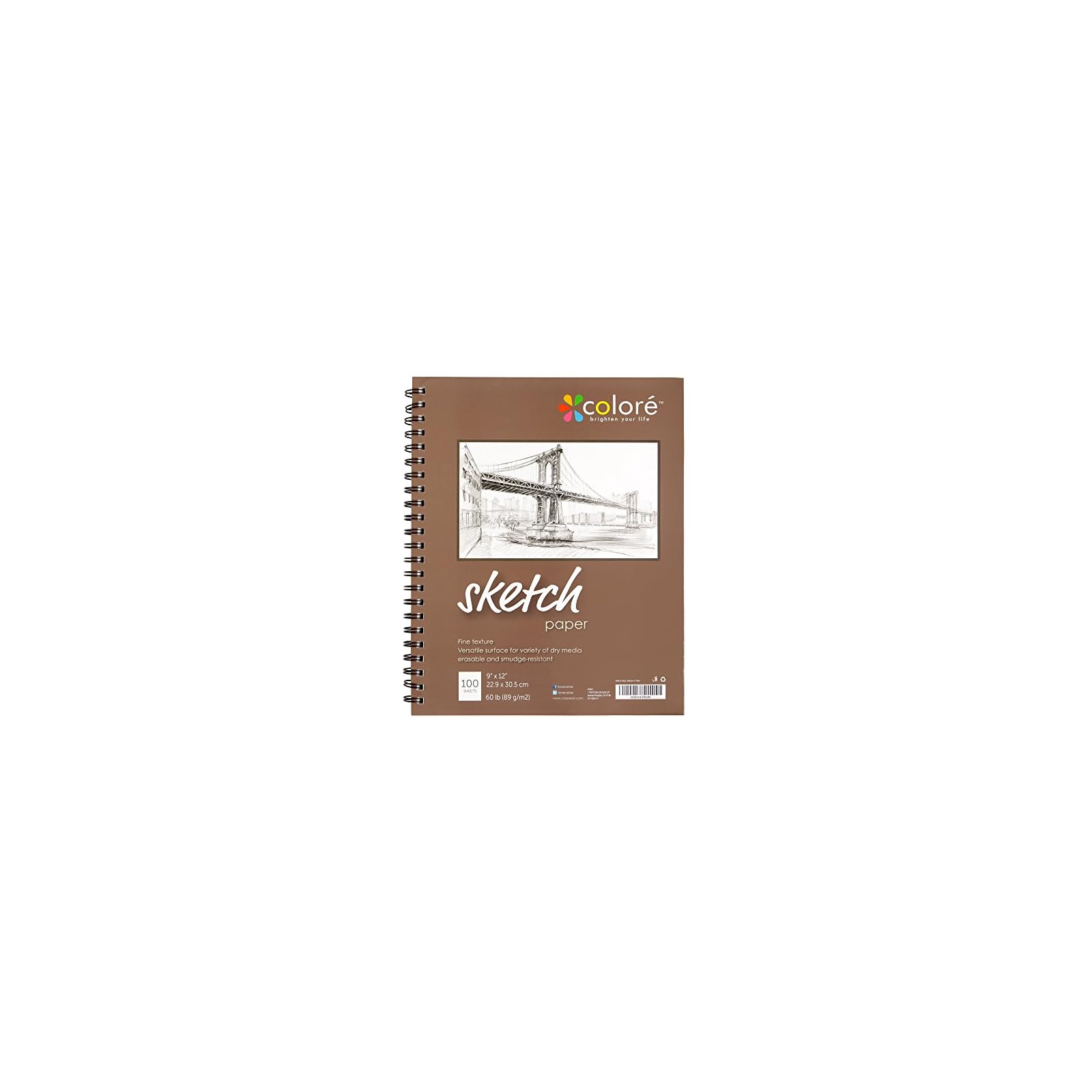 Colore Sketch Pad - Durable Sketching Paper And Notebook Material ...