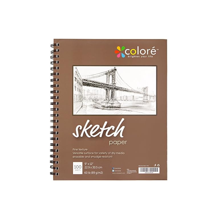 Colore Sketch Pad - Durable Sketching Paper And Notebook Material ...