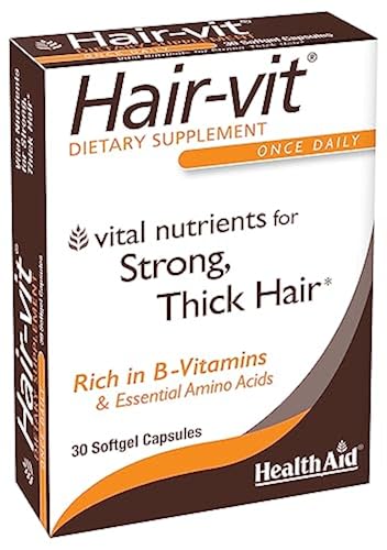 HealthAid Hair-VIT, 30 Capsules, Once Daily, Vital Nutrients for Strong ...