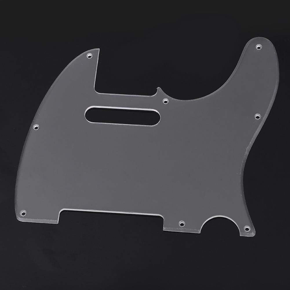 Guitar Pickguard 8 Holes Transparent Guitar Pickguard with Screws Anti ...