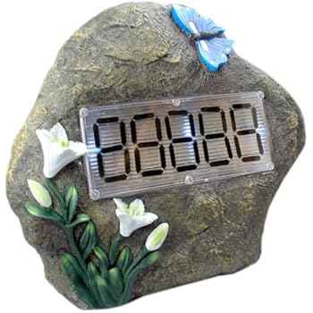 Amazon.com : Solar Powered House Address Number Solar Rock (Large ...