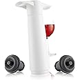 The Original Vacu Vin Wine Saver with 2 Vacuum Stoppers – White