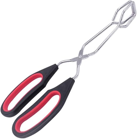 Scissor Tongs 12-Inch Stainless Steel Kitchen Tong Extra Long Scissor ...