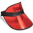 Amazon.com: Clear Red Plastic Dealer's Visor Party Accessory (1 count ...