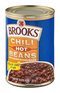 Amazon.com : Brooks Hot Chili Beans, 15.5 Ounce : Chili Soups : Grocery ...