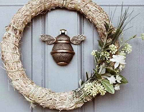Brass Bee Door Knocker – Heritage Brass Finish – Solid Brass Bumble Bee ...