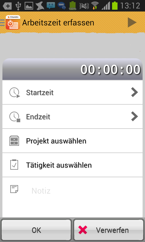 FINARX Timesheet Zeiterfassung:Amazon.de:Appstore for Android