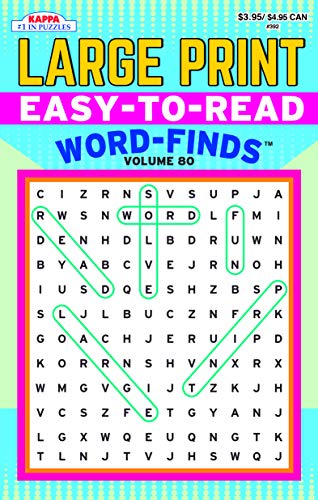Easy to Read Word Find Puzzle Book-Word Search Volume 80: Kappa Books ...