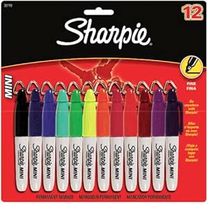 Amazon.com : Sharpie Mini Assorted 12 Pack : Permanent Markers : Office ...
