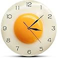 Amazon.com: Fried Egg Poached Egg Wall Clock Egg Yolk Clock Digital ...