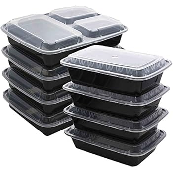 Amazon.com: Mixed Meal Prep Containers Set - Bento Lunch Boxes ...