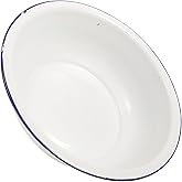 Amazon.com: TOVINANNA Enamel Basin, 30 Cm Foot Bath Basin for Soaking ...