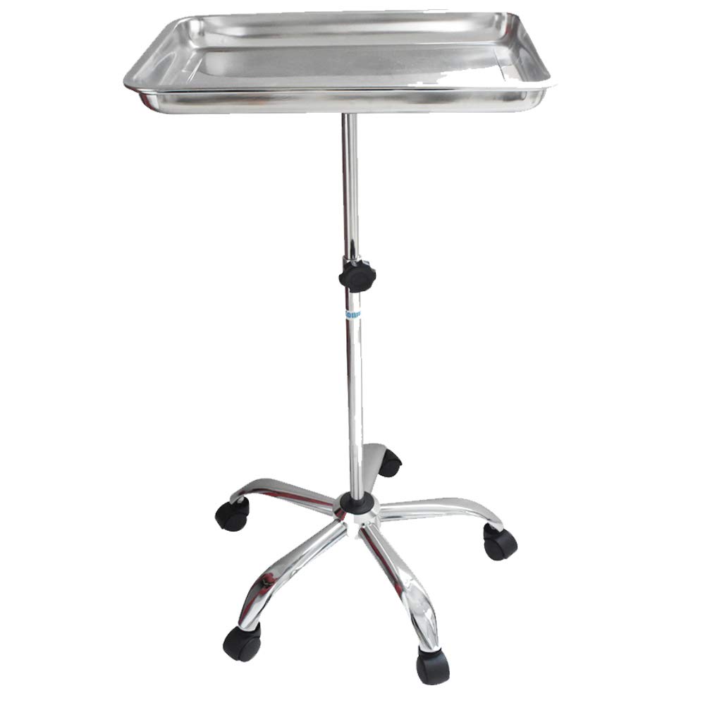 Konmee Mayo Instrument Stand with Mobile 5 Caster Base Mobile Medical ...