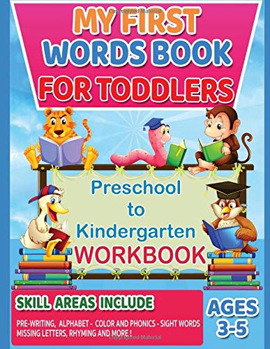 Fisrt Words Book For Toddlers: Kindergarten Workbook - Ages 3 to 5 ...