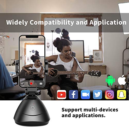 Face Tracking, 360° Rotation Auto Face Tracking Phone Holder, Smart ...