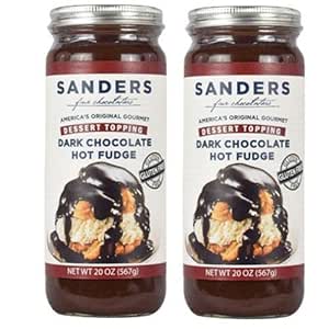 Amazon.com: Sanders Hot Fudge (Dark Chocolate Hot Fudge Topping, 20 oz ...