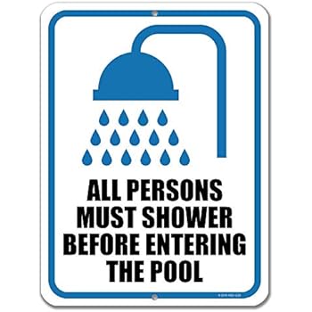 Amazon.com : Poolmaster Sign for Residential or Commercial Swimming ...