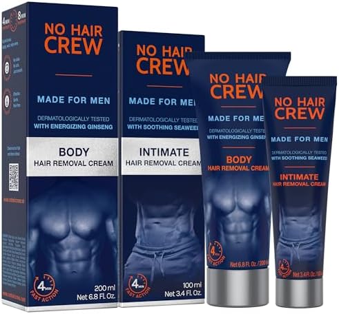 سعر No Hair Crew | Intimate & Body Male Hair Removal Cream Bundle ...