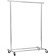 Amazon.com: Collapsible/Folding Rolling Clothing/ Garment Rack Salesman ...