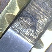 Amazon.com: AishaTech Fish Tail Damascus Steel Pocket Knife Wood Handle ...