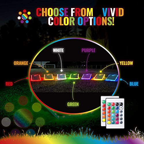 Cornhole Lights, RGB 16 Colors Change LED Cornhole Board Lights for ...