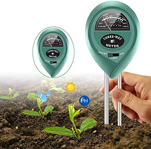 Dejavu Soil pH Meter, 3-in-1 Soil Tester Kits with Moisture, Mild and ...