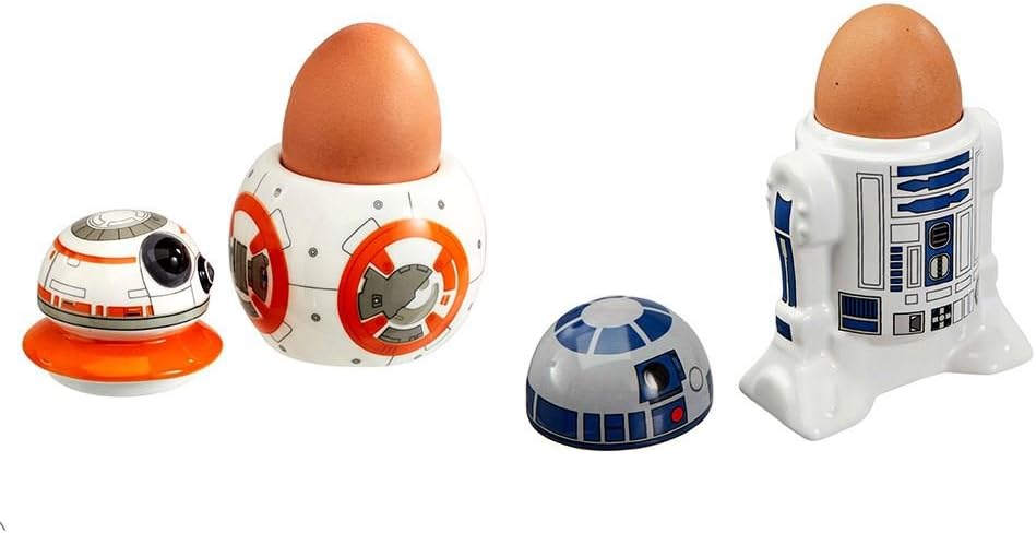 Official Star Wars R2-D2 & BB-8 Ceramic Egg Cup Set - Boxed: Amazon.co ...