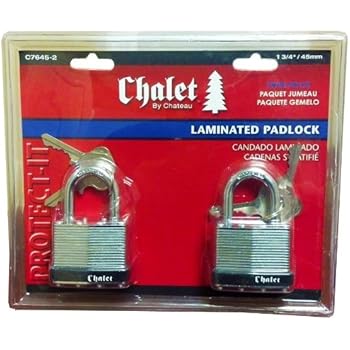 Chalet Disk Padlock - Round Padlock with Shielded Shackle, 2-3/4-inch ...