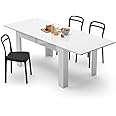 Amazon.com: Mobili Fiver, Easy, Extendable Dining Table, High Gloss ...