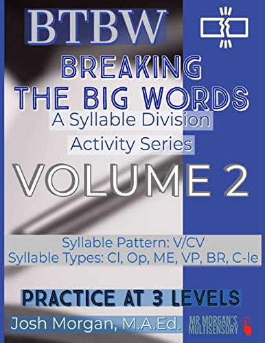Amazon.com: Breaking The Big Words VOLUME 2 (V/CV): A Syllable Division ...
