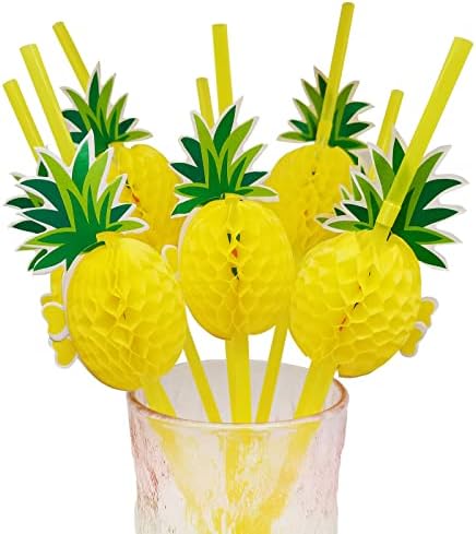 FANCYWOLF 50 Pcs Fruit Straws Umbrella Straws Fruits Party Flamingo ...