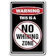 Amazon.com: SignJoker] NO Whining Zone Warning Sign cry Babies Signs ...