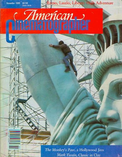 American Cinematographer Magazine November 1985 (Remo Williams ...