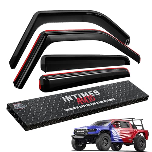 InTimesAuto in-Channel Side Window Rain Guards for 2017-2024 Ford F-250 ...