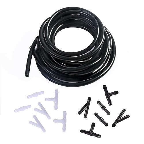 VAGURFO Windshield Washer Hose Kit, Washer Fluid Hose 4 Meter with 12 ...
