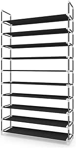 Amazon.com: Awenia 10 Tiers Shoe Rack Organizer 60 Pairs,Adjustable ...
