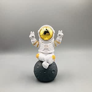 Amazon.com: Figurine Astronaut Statue Spaceman Décor,Desktop & Tabletop ...