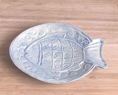 Amazon.com: Handmade gift. Beach themed Ceramic serving dish ...