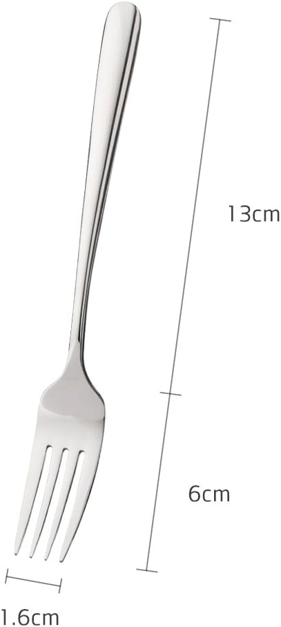 FOXAS Set of 6 Table Forks 304 Stainless Steel Dinner Forks Only Heavy ...