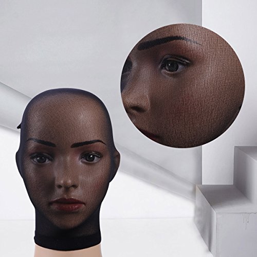LUOEM Stockings Headgear Pantyhose Mask Black Breathable Unisex Head ...