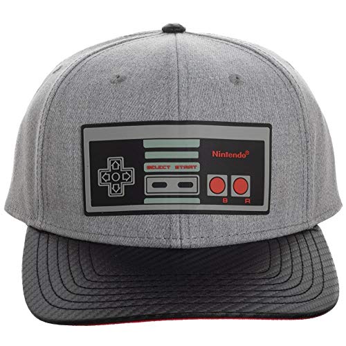Nintendo Video Sport Controller Snapback Mens Hat Gray - dressedgamer.com