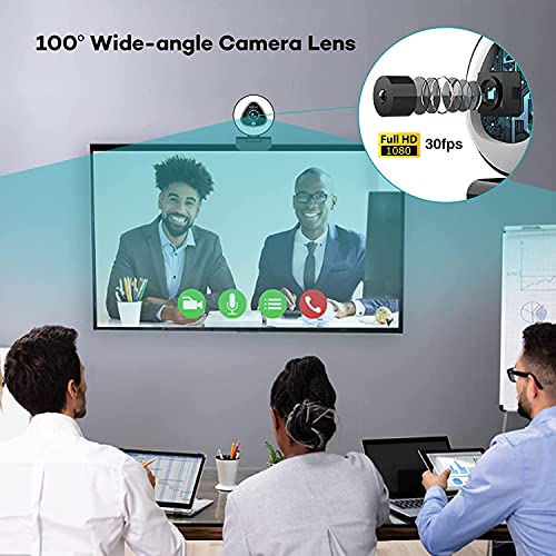 Webcam Streaming 1080P Full HD with Dual Microphone and Ring Light ...